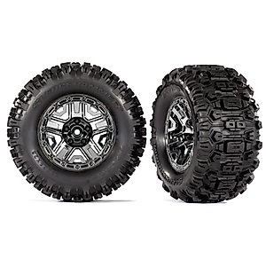 Traxxas 9072 Tires & Wheels, Assembled, glued
