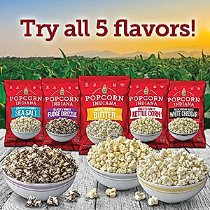 Popcorn, Indiana Popcorn, Original Movie Theater , 5.5 Ounce (Pack of 6) Movie Theater Butter