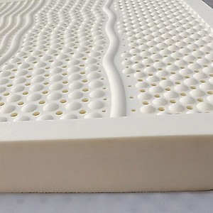 WKXTECZT 100% Natural Latex Mattress,Washable Natural Latex Mattress Imported Natural Rubber Pure Mattress,Honeycomb Pore Ventilation,Latex Mattress,4in,200x220cm(79x86in)
