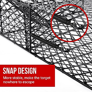 Squirrel Trap (No Bottom Tray) - Ideal for Chipmunks and Squirrels, Metal Construction, Holds up to 25 Squirrels, 2 Traps