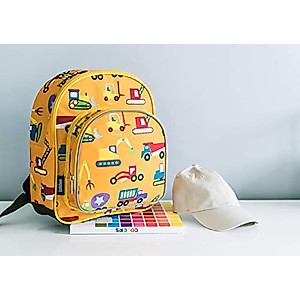 Wildkin 12-Inch Kids Backpack for Boys & Girls, Perfect for Daycare and Preschool, Toddler Bags Features Padded Back & Adjustable Strap, Ideal for School & Travel Backpacks (Under Construction)