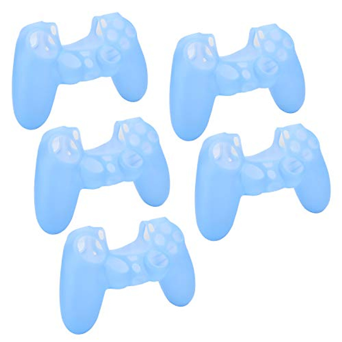 Protective Case Cover Soft Texture Non‑Slip for PS4 Game Machine(Blue)