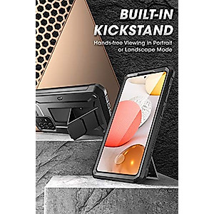 SUPCASE Unicorn Beetle Pro Series Designed for Samsung Galaxy A52 4G/5G (2021) Case, Full-Body Rugged Holster & Kickstand Case with Built-in Screen Protector for Galaxy A52s (Black)