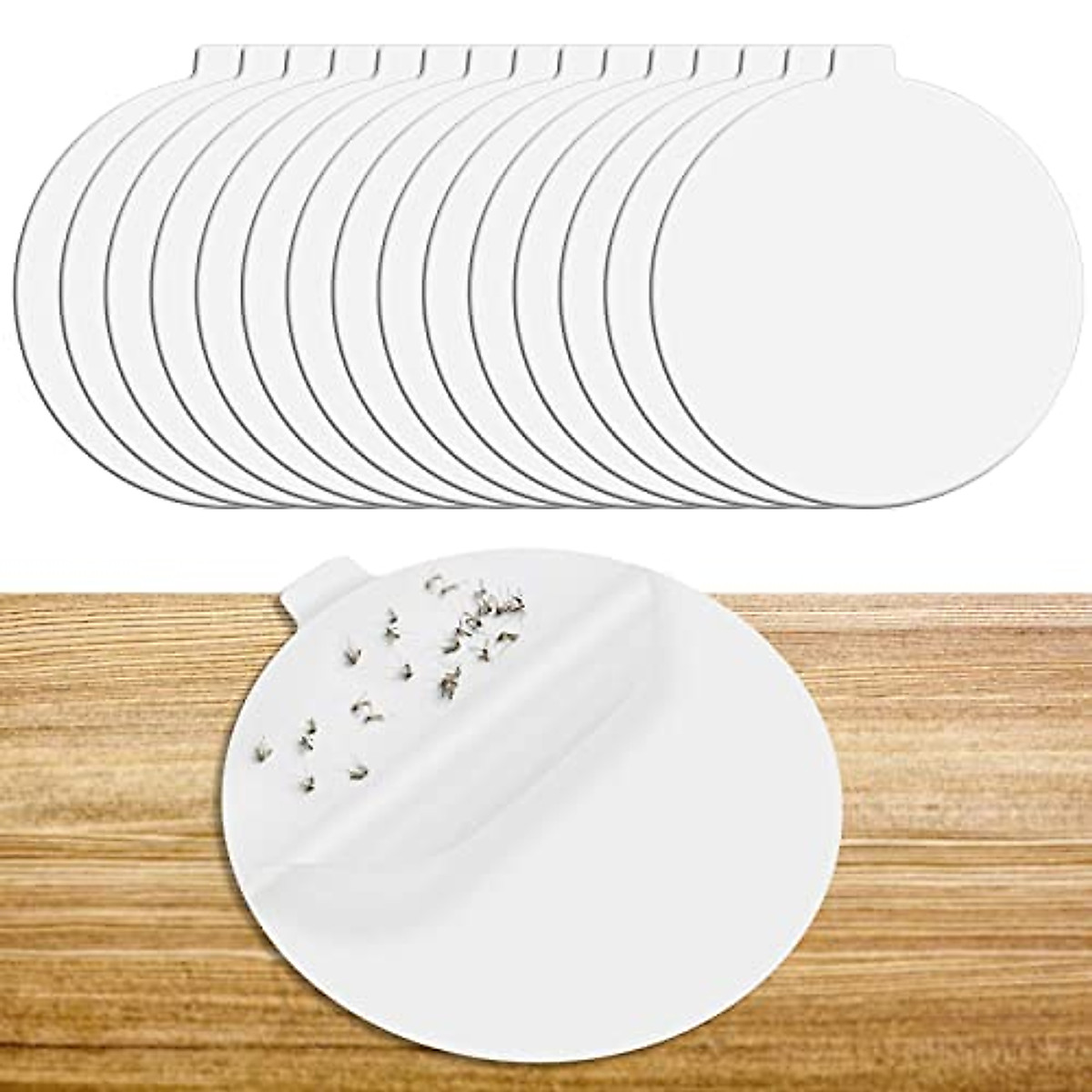 15PCS Flea Trap Refills, 7.1 in Flea Trap Refill Discs Replacement Glue Boards Fits Most Model of Indoor Flea Killer Fly Killer Insect Trap, Fly Trap Refill Glue Pads
