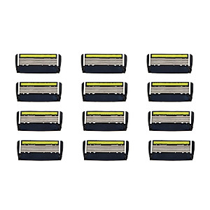 Pacific Shaving Company Premium 6-Blade Razor Refills - Precision Trimmer with Lubrication Strip, for Pacific Shaving Company Razors Only - No Handle (12 Refills)