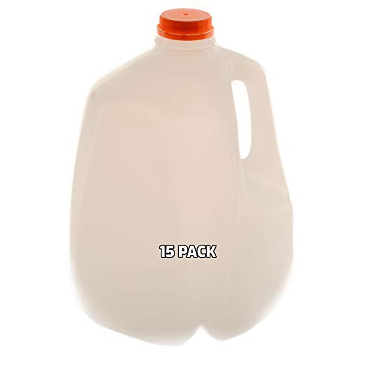 [15 PACK] Empty Plastic Gallon Juice Bottles with Tamper Evident Caps 128 OZ - Smoothie Bottles - Ideal for Juices, Milk, Smoothies, Picnic's and even Meal Prep by EcoQuality Juice Containers