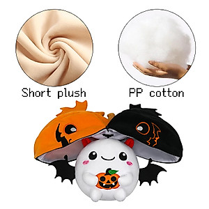 NJXQLL Halloween Plush Toys, Halloween Stuffed Animal Plush Pillow, Pumpkins Ghosts Halloween Plushies Toys for Adults and Kids, Halloween Christmas Birthday Party Home Decor