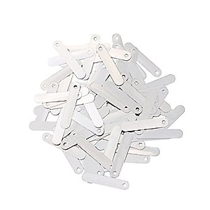 U.S. Solid Nickel Plated SPCC Steel Solder Tabs for NiCd, NiMh, SubC Batteries, 100 Count, a U.S. Solid Product