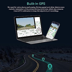 1440P QHD Built-in GPS Wi-Fi Dash Cam, Front and Inside Car Camera Recorder with Infrared Night Vision, Supercapacitor, 4 IR LEDs，G-Sensor, Parking Mode, Loop Recording (D30S)