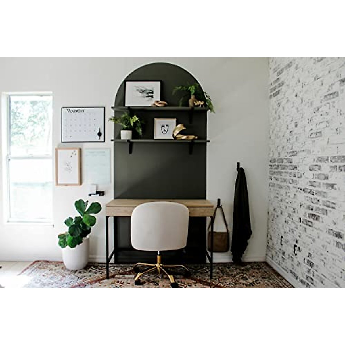 Command Large, Damage Free Hanging Wall Hooks with Adhesive Strips, No Tools Double Wall Hooks for Hanging Decorations in Living Spaces, 2 Black Plastic Hooks and 2 Command Strips
