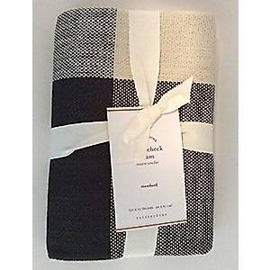 Pottery Barn Bryce Buffalo Check Duvet Cover Full/Queen & Two Standard Shams ~Charcoal~