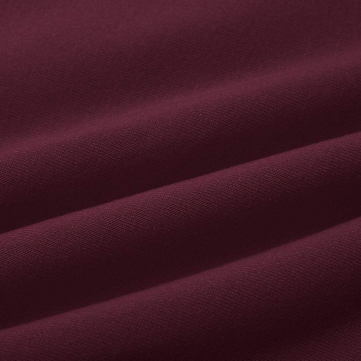 Women Casual Hoodies Hooded Sweatshirts Long Sleeve Hooded Pullover with Front Pocket Solid Pullover Hoodies Wine