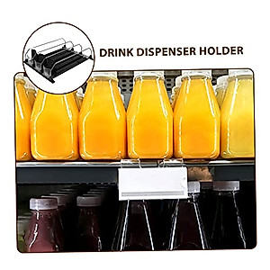 ULTECHNOVO Soda can Organizer Soda can Organizer Drink Refrigerator Storage Mini Refrigerator 3pcs Drink Pusher Ball Black Abs Slide Rail Mini Water Bottle Pusher Glide