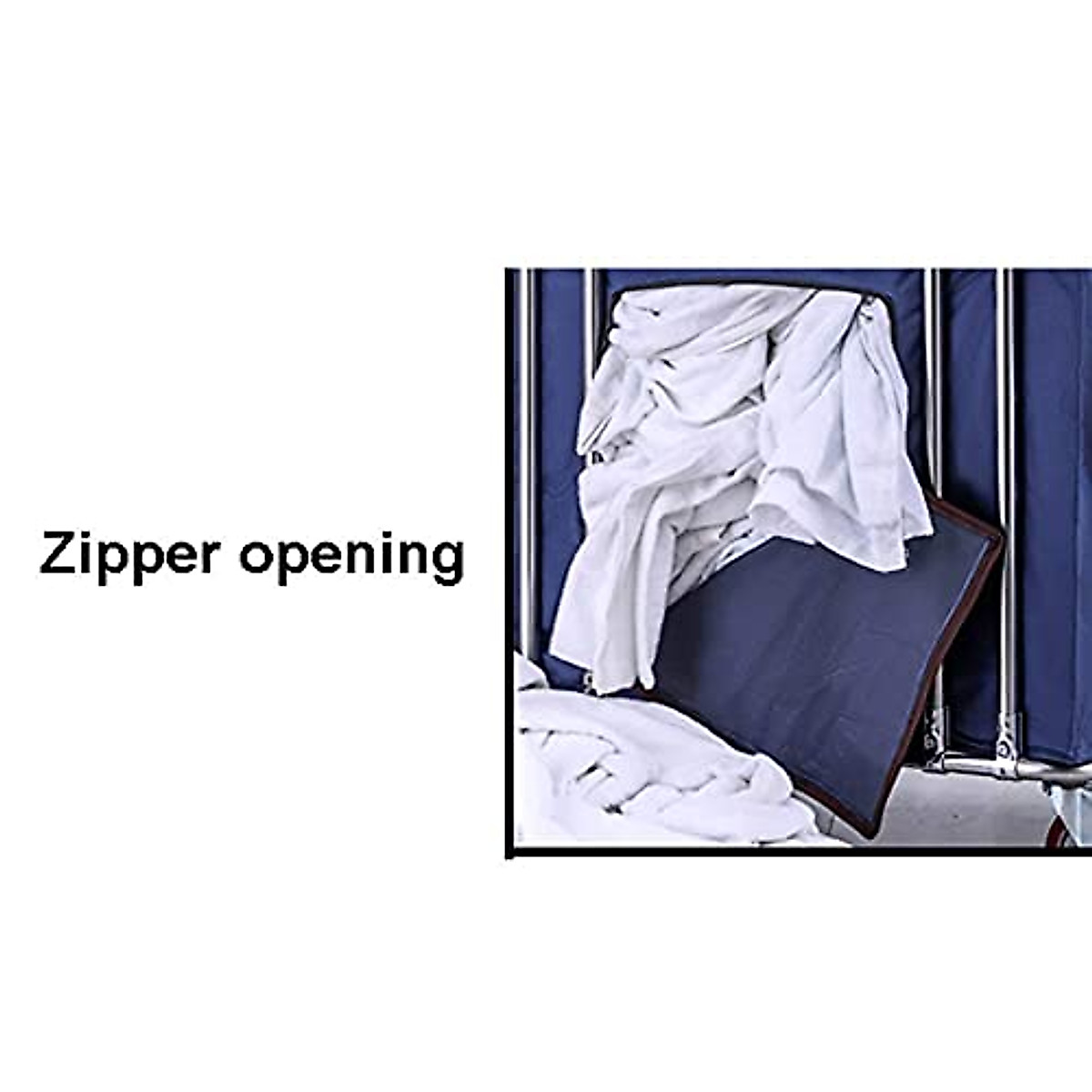 ZYLEDW Trolleys,Kitchen Storage Hand Trucks, Laundry Sorter Storage Cart,Laundry Basket,Service Trolley with Wheels,Stainless Steel Frame/Brown/Large