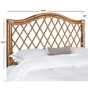 SAFAVIEH Home Collection Gabriella Brown & Multi Wicker Headboard, Full