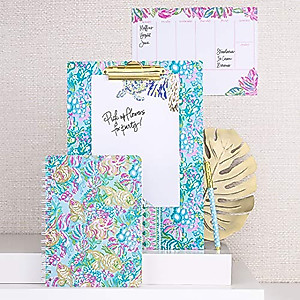Lilly Pulitzer Black Ink Ballpoint Pen Set of 2, Totally Blossom