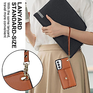 Asuwish Phone Case for Samsung Galaxy S21 5G 6.2 inch Wallet Cover with RFID Blocking Credit Card Holder Wrist Crossbody Strap Lanyard Stand Leather Girls Cell Accessories S 21 21S G5 Women Men Brown