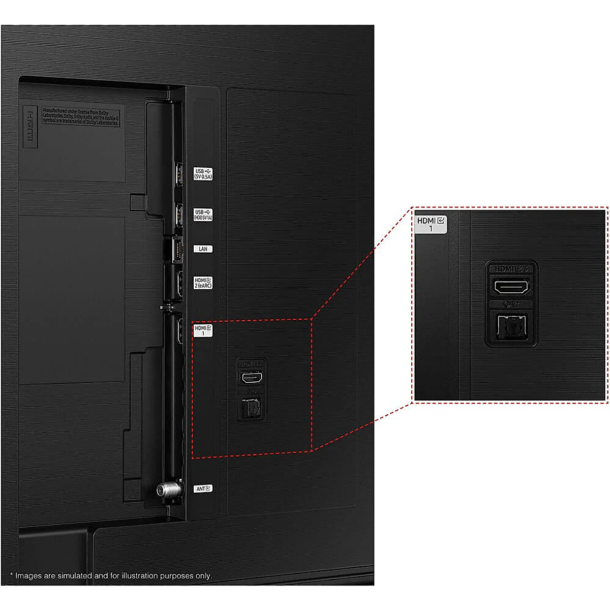SAMSUNG UN50AU8000 50 Inch UHD 4K Crystal UHD Smart LED TV Bundle with Deco Home 60W 2.0 Channel Soundbar, 37-70 inch TV Wall Mount Bracket Bundle and 6-Outlet Surge Adapter