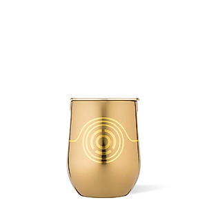 Corkcicle Star Wars 12 Ounce Stainless Steel Stemless Cup w/Lid, C-3PO