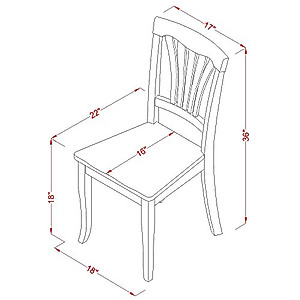 EAST WEST FURNITURE 9 Pc Dining room set for 8-Square Table with Leaf and 8 Dining Chairs