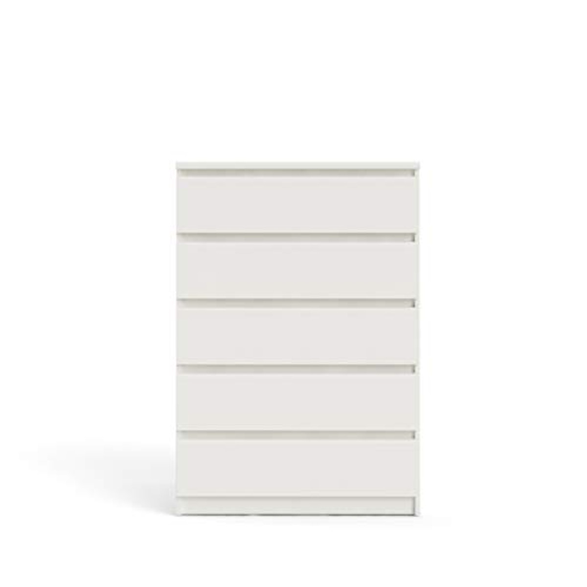 Tvilum 5 Drawer Chest, White Wood Grain