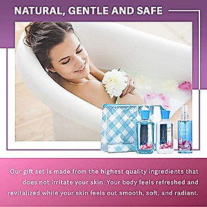 Vital Luxury Bath & Body Care Travel Set - Home Spa Set with Body Lotion, Shower Gel and Fragrance Mist (City of Love)