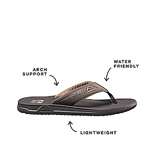 Reef mens Phantoms Flip Flop, Brown, 11 US