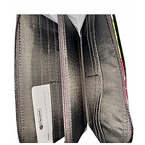 LeSportsac Sweet Wahine HAWAII EXCLUSIVE Lily Wallet, Style 6506/Color K168, Hula Girls, Vibrant Tropical Paradise, Hawaiian Golden Pineapples, Colorful Palm Fronds