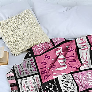 kituzol Nana Gifts Blanket 50”x60”, Mothers Day Blanket Gifts for Nana, Nana Blanket, Nana Birthday Gifts, Birthday Gift for Nana, Best Nana Ever Gifts, Nana Gifts from Grandkids, Grandma Gifts