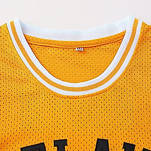 Eway Jersey #14 Basketball Jerseys S-XXXL(Yellow, XXL)