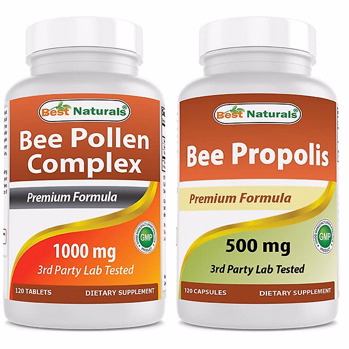Best Naturals Bee Pollen Complex 1000 mg & Bee Propolis 500 mg
