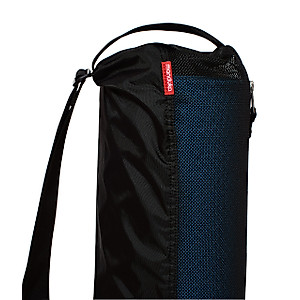 Manduka Yoga Breathe Easy Mat Carrier - Lightweight, Breathable Mesh with Zipper Closure, Easy to Carry, Hands-Free, Black, 1 EA, 26.5” x 6.5” x 6.5”