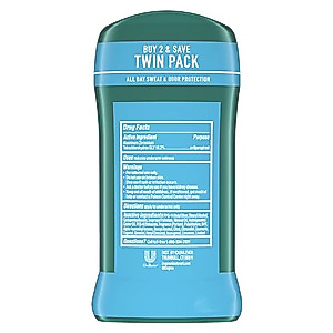 Degree Men Original Antiperspirant Deodorant Cool Rush Twin Pack 48-Hour Sweat & Odor Protection Antiperspirant For Men 2.7 oz