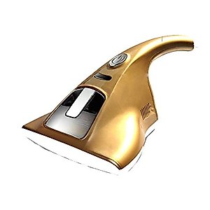 Flyingqin Vacuum Cleaner 1200Pa Suctions Effectively Remove Dust Hidden in Mattresses, Pillows, Curtains, Sofas(Gold)