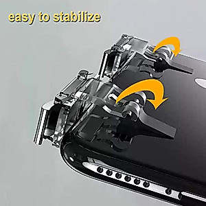 SONGVEN Mobile Game Controller Handle for Smartphone Gaming Trigger for PUBG/Rules of Survival Smartphone Game Controller Joystick for Android Smartphone Joypad (R8 Handle)