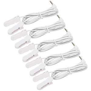 Sonew 5pcs / bag 3.5mm TENS Wire CableEar Clip Electrode Lead Wires Cable for TENS Unit Physiotherapy Machine