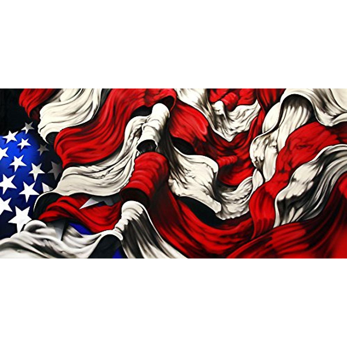 Founding Father by Graffiti and Super Pop Artist Erni Vales of EVLworld Limited Edition Museum Grade Art Print on Aluminum Metal approx 18in x 24in