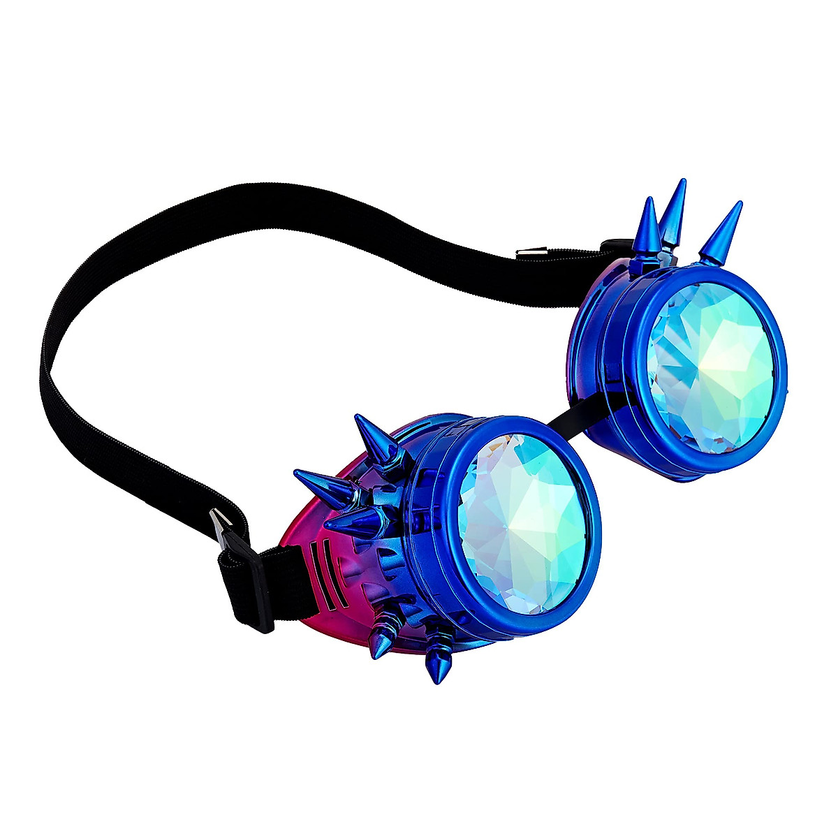 Lelinta Rainbow Kaleidoscope Goggles Steampunk Kaleidoscope Goggles,Ideal for Music Festivals, Raves, and Psychedelic Parties