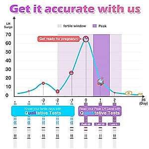 Premom Quantitative Ovulation Test Strips：Ovulation Predictor Kit with Numerical Ovulation Reader, 60 Pack Digital Ovulation Test Kit Packaging May Vary
