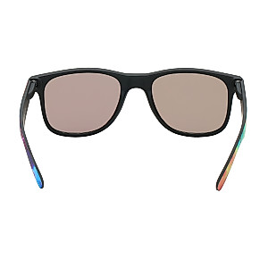 Piranha Avant Retro Sunglasses for Men and Women with Tie Dye Patterned Frames and Blue Mirror Lenses