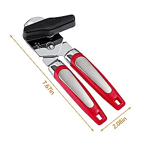 Manual Can Opener for Kitchen, Safety Can Opener Smooth Edge, Gift for Mother, Father, Housewife