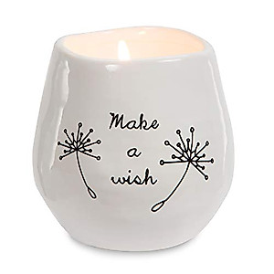 Pavilion - Make a Wish White Ceramic Soy Serenity Scented Candle
