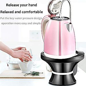 Christmas Water Dispenser, Automatic Electric Drinking Water Bottle Pump for 1-5 Gallon Jug– USB Rechargeable – Ultra-Hygienic BPA-Free Water Kettle Dispenser, Portable for Home Office Camping (black)