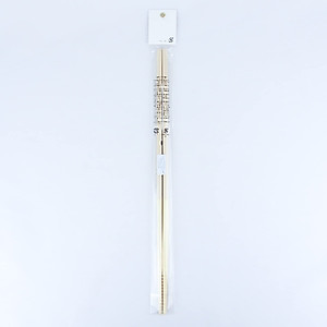 Ogishi Tadashi Shouten Cooking Chopsticks Long Bamboo Wood Saibashi 13 Inches Made in Japan (Beige)