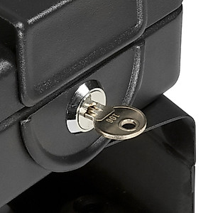 BARSKA AX11812 Compact Key Lock Box with Mounting Sleeve, Black