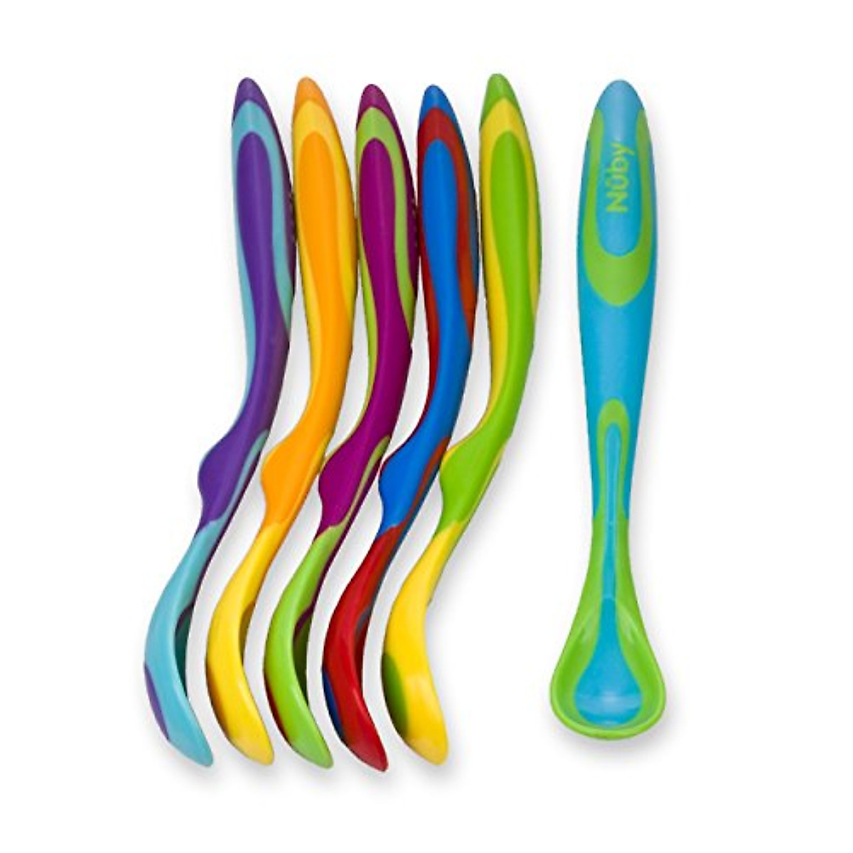 Nuby 6 Piece Fun Feeding Spoons