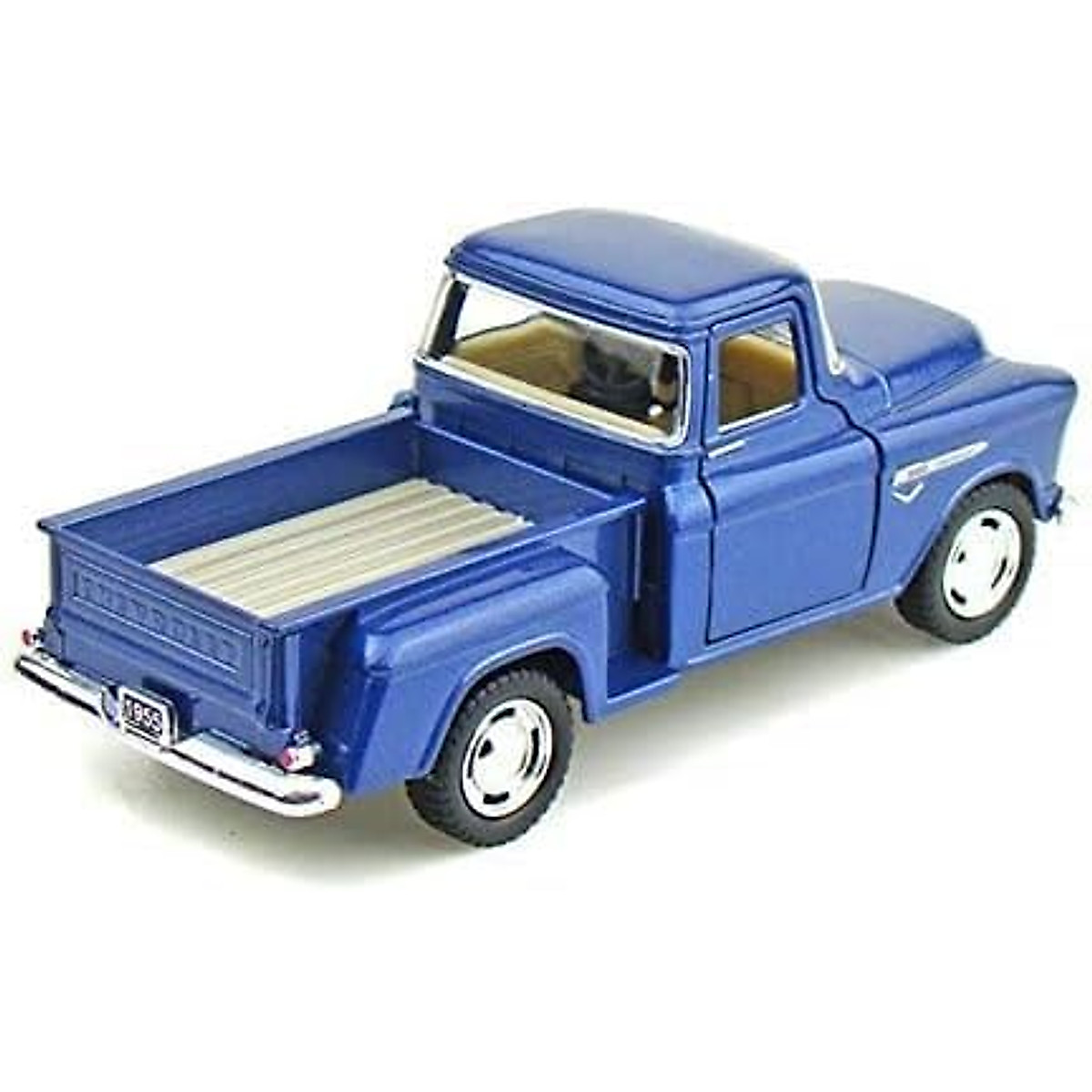 KiNSMART 1955 Chevy Step Side Pick-Up Blue 5" 1:32 Scale Die Cast Metal Model Toy Truck