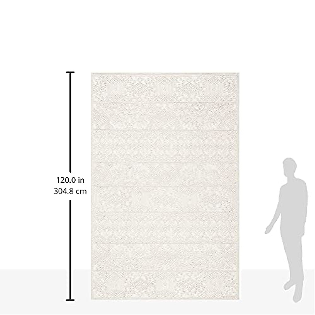 Safavieh Trace Collection 8' x 10' Ivory TRC401A Handmade Premium Wool Area Rug