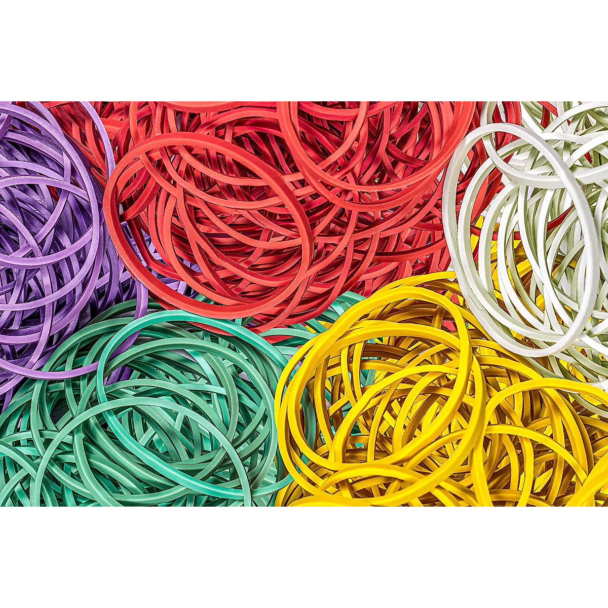 Mikily's 5 Colors Rubber Bands Ball for 0.33lb Office Supplies RubberBands