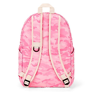 Choco Mocha Pink Camo Backpack for Girls Travel School Backpack 17 Inch